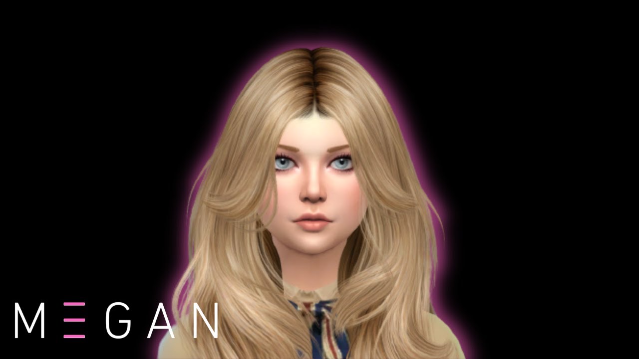 MEGAN (2023) + CC Links | The Sims 4: Create a sim - YouTube