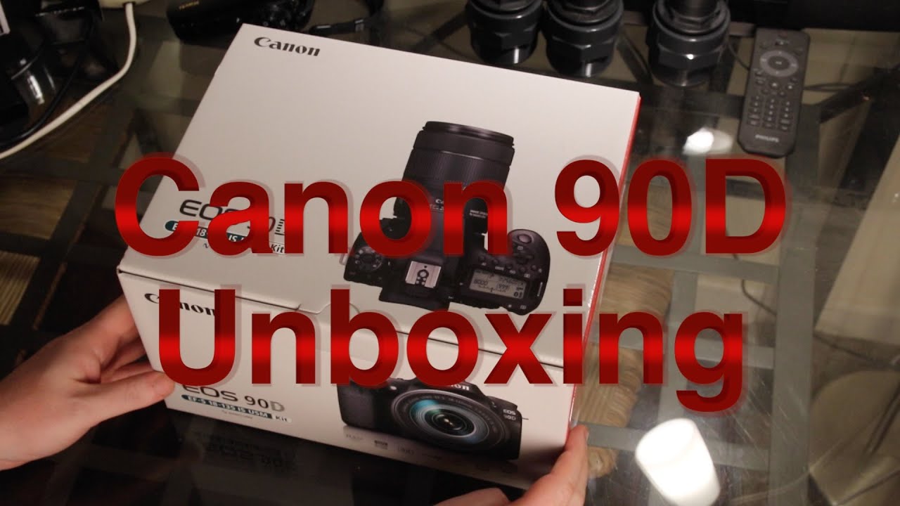 Canon 90D unboxing lets see what's in the box - YouTube