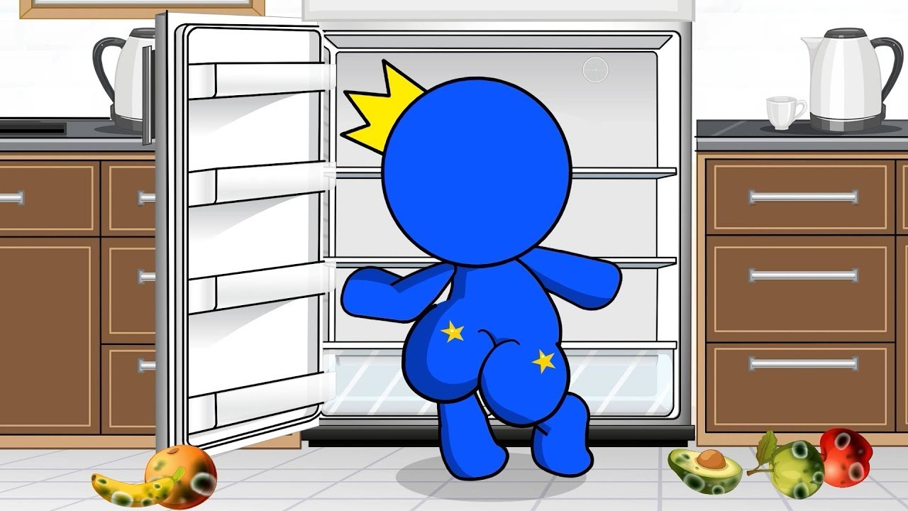 12 blue is starving animation for children - YouTube