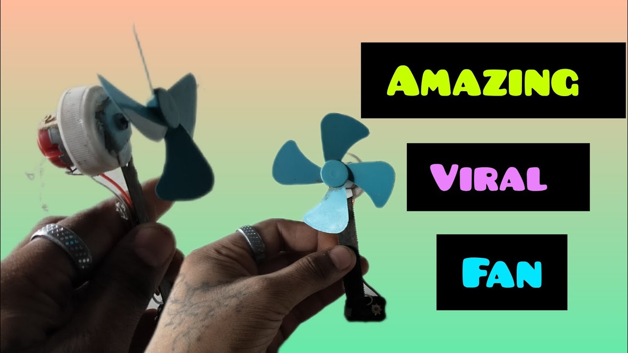 amazing viral fan/ how to make fan at home - YouTube