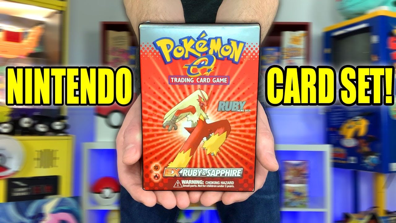 First Ever NINTENDO POKEMON CARDS SET From A EX RUBY & SAPPHIRE Deck ...