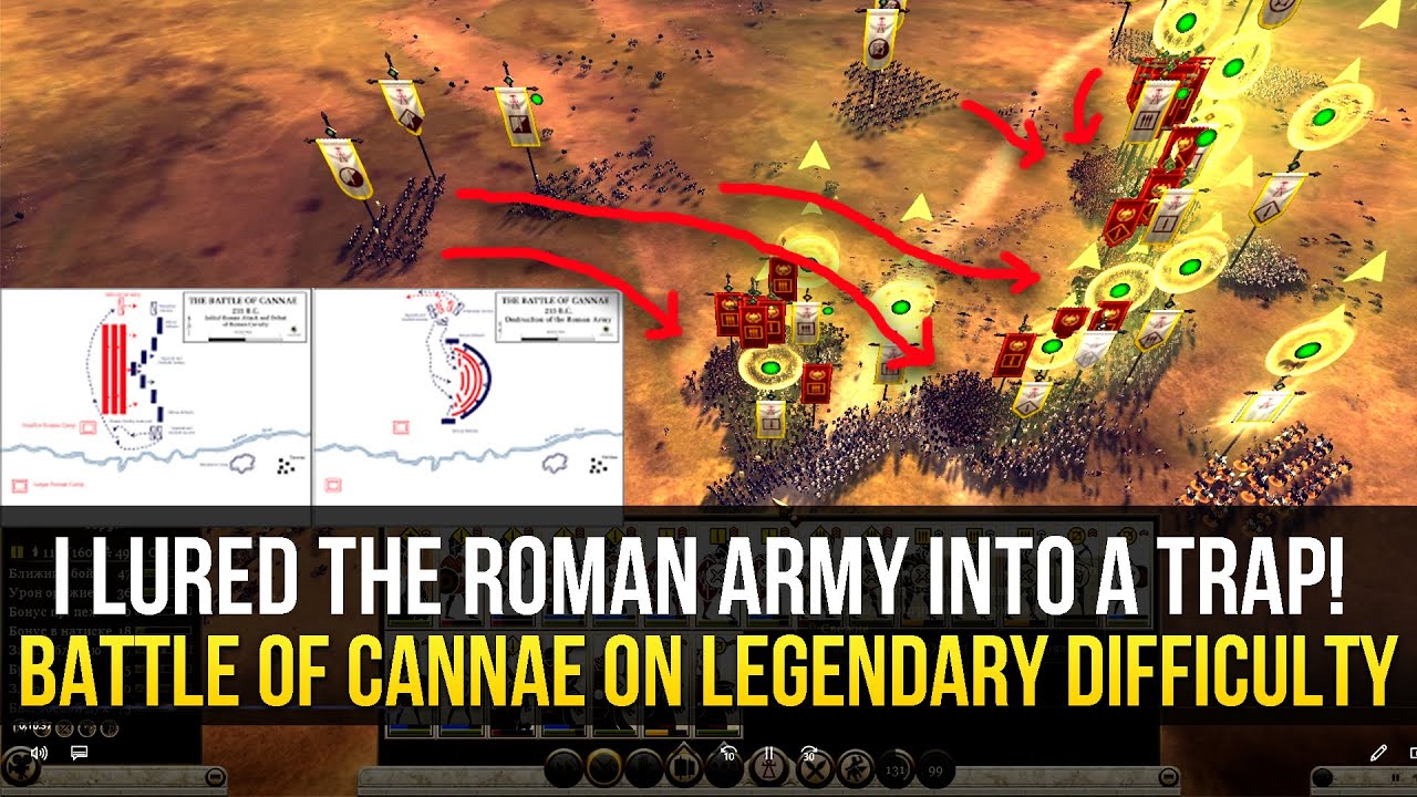 Rome II Total War: the Cannae on Legendary difficulty. WIN the Roman ...