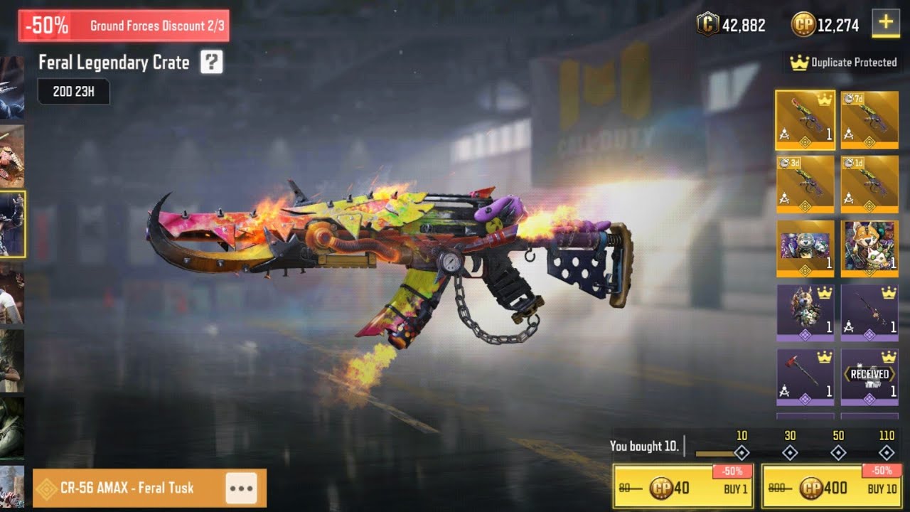 *NEW* FERAL LEGENDARY CRATE OPENING - CODM - YouTube