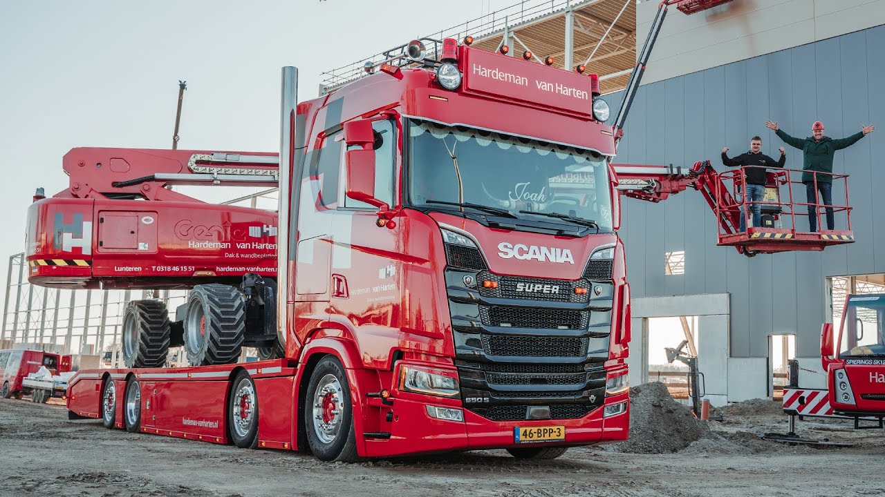 De mist in met oorverdovende Scania S650 van Hardeman van Harten! - YouTube