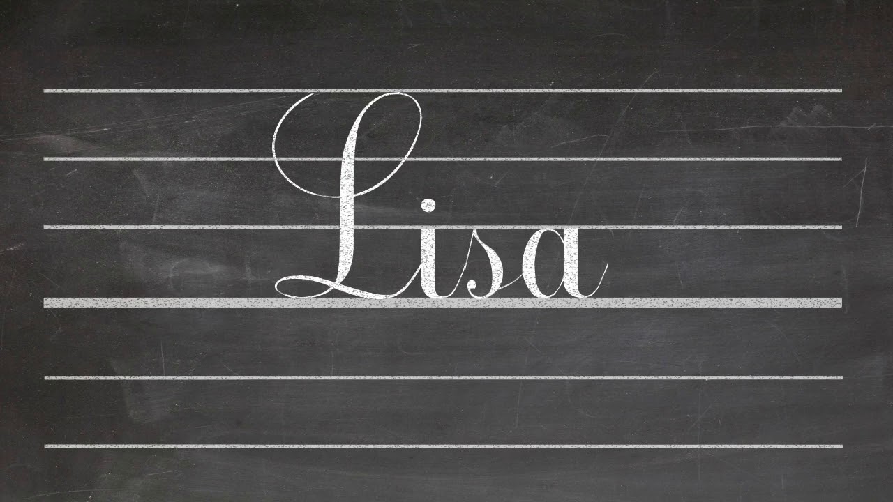 Ecrire Lisa 🖋 prénom lettres cursives attachées 📕 Ecole Primaire CP CE1 ...
