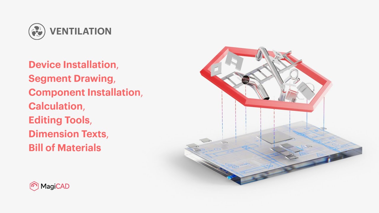 MagiCAD for BricsCAD – Ventilation - YouTube