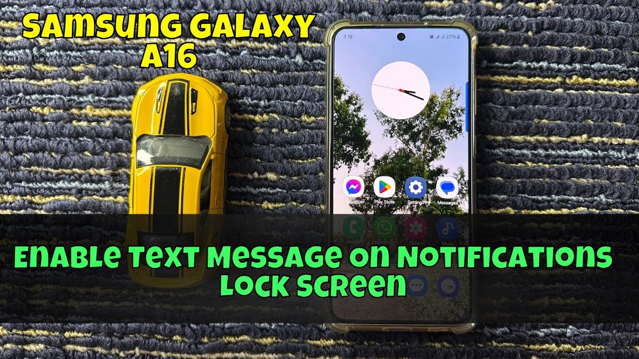 How To Enable Text Message On Notifications Lock Screen Of Samsung ...