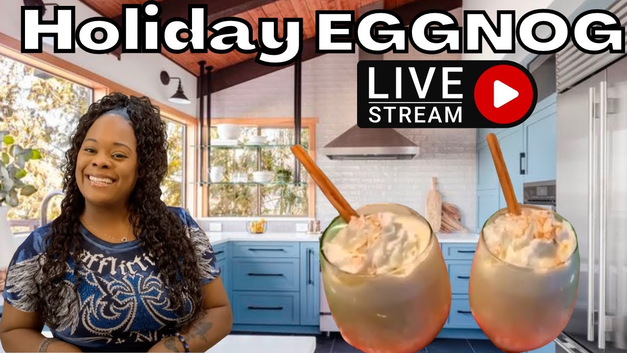 Gina Young Live Cooking Session Homemade EggNog - YouTube