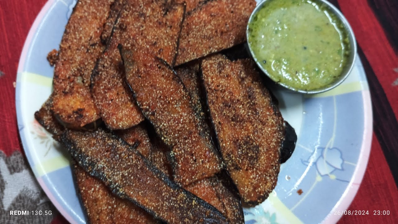 crispy baigan fry recipe/crispy bhindi fry recipe - YouTube