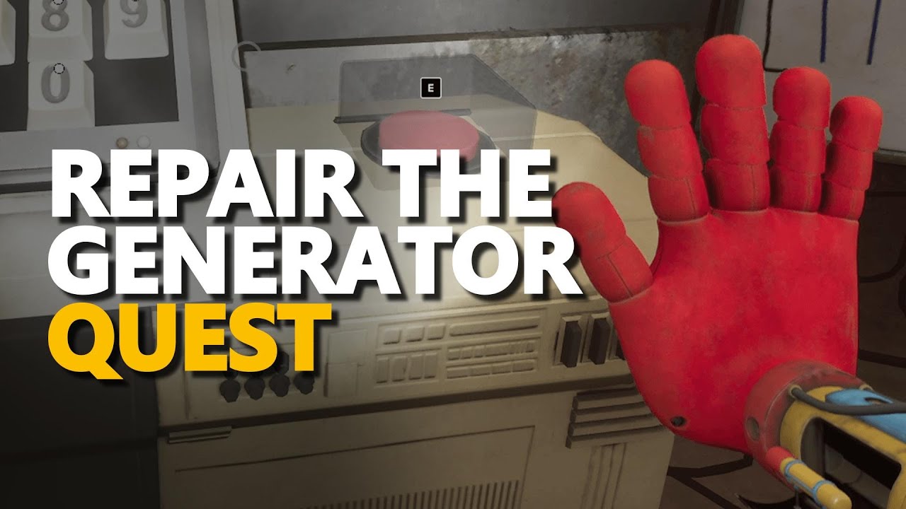 Repair the Generator Poppy Playtime Chapter 4 Safe Haven - YouTube