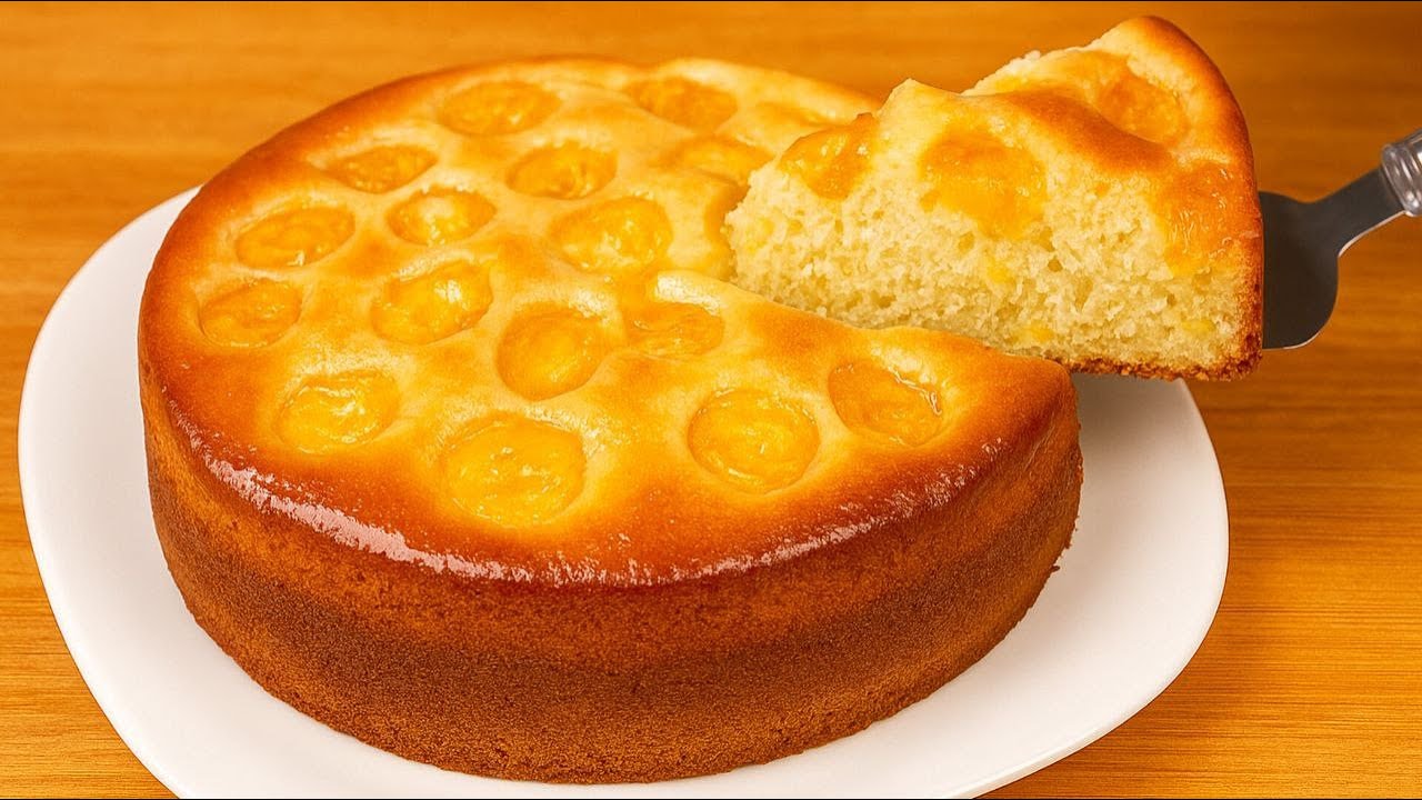 Easiest Apricot Cake Ever – Just Mix & Bake! 🍑 (Ready in 10 Mins) - YouTube