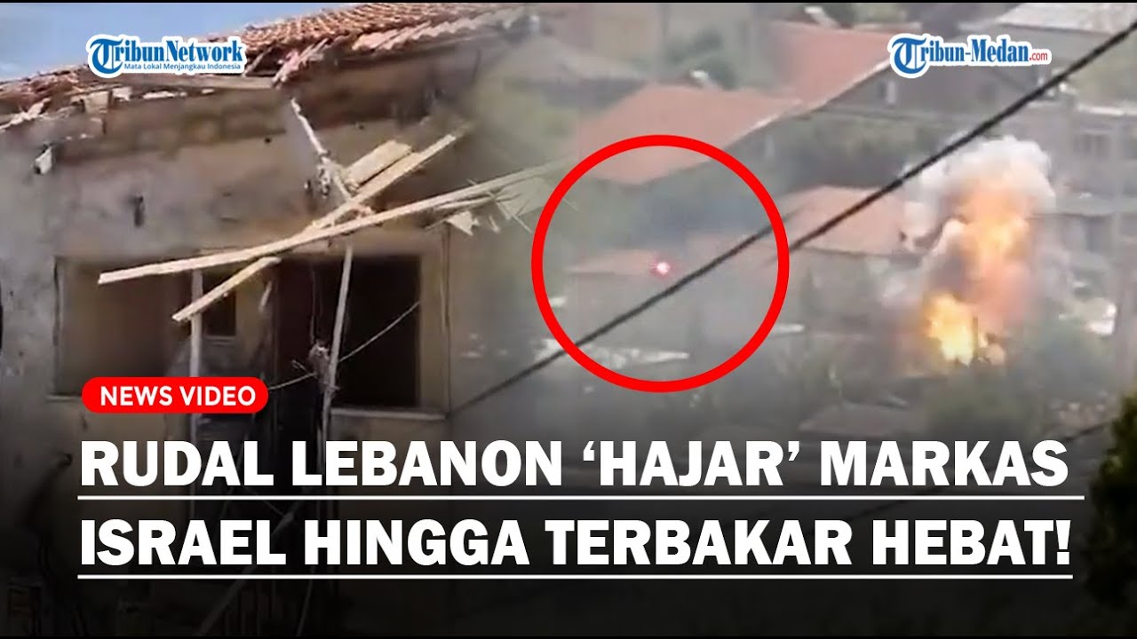 PENAMPAKAN Markas Israel Porak-poranda Dibabat Serangan Drone Lebanon ...