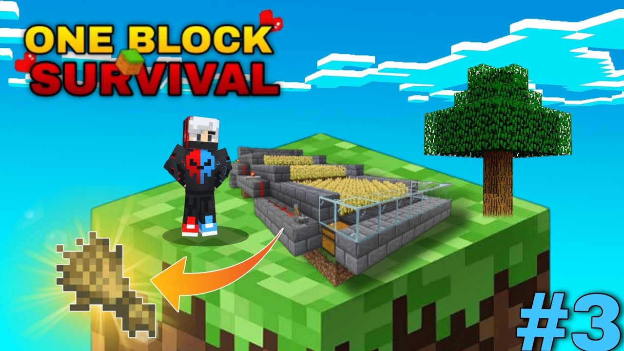 I made unlimited wheat farm in one block series #3 - YouTube