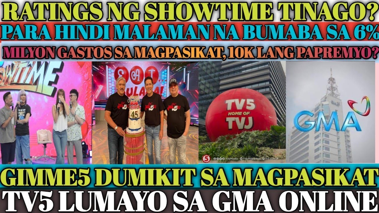 TV5 LUMAYO ANG VIEWS SA GMA, GIMME5 DUMIKIT SA MAGPASIKAT - YouTube