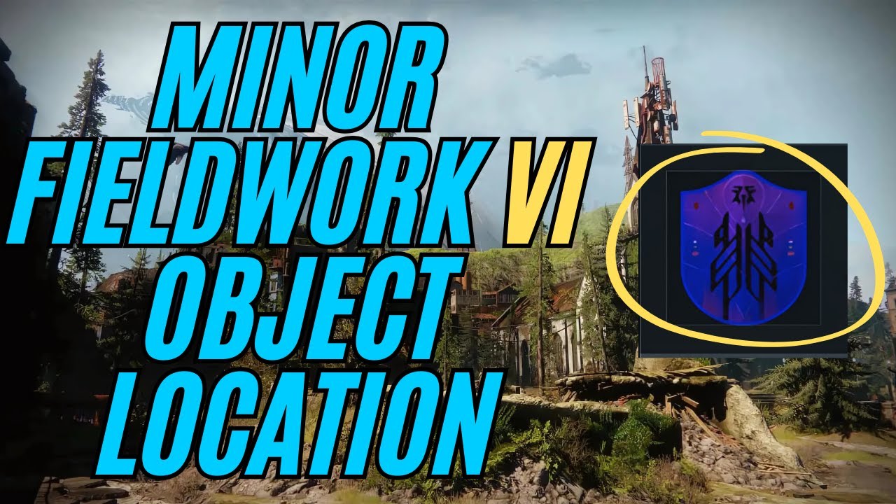 Mysterious object location guide EDZ | Minor Fieldwork 6 Destiny 2 ...