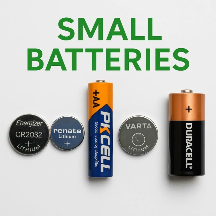 small batteries 3min static - YouTube