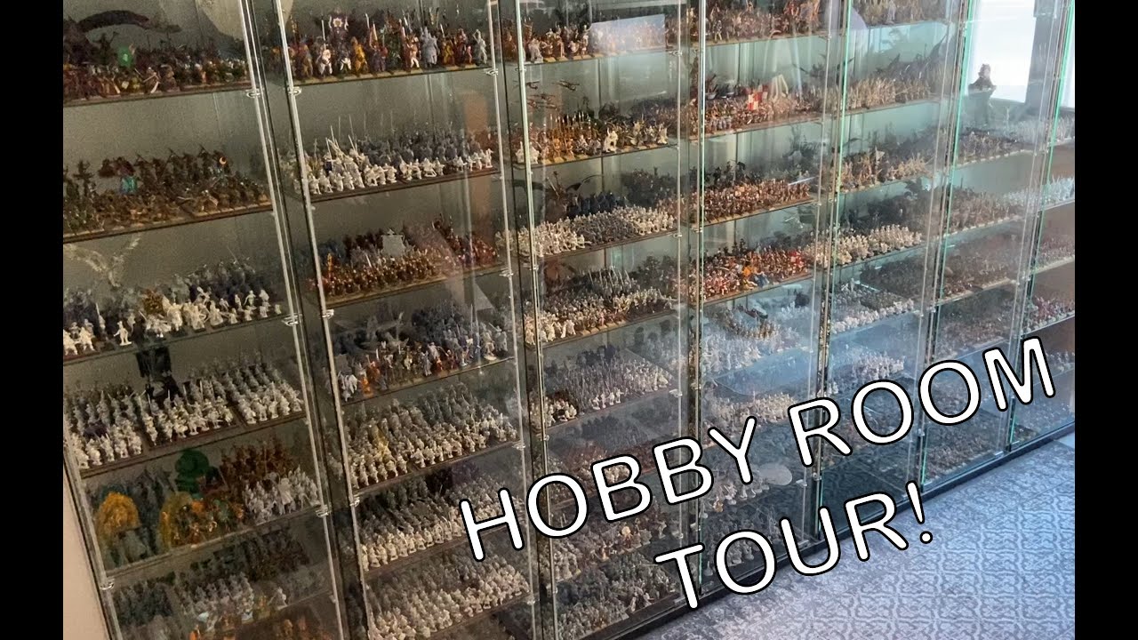 Hobby Room Tour! ft updated Warhammer Collection / Pile of Shame - YouTube