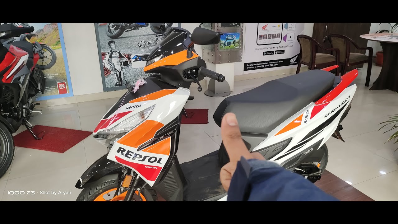 2022 Honda Grazia Repsol Edition | Scooty from racing DNA | Aryan Kumar ...