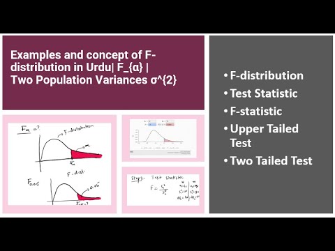 Examples and concept of F-distribution in Urdu| F_{α} | Two Population ...
