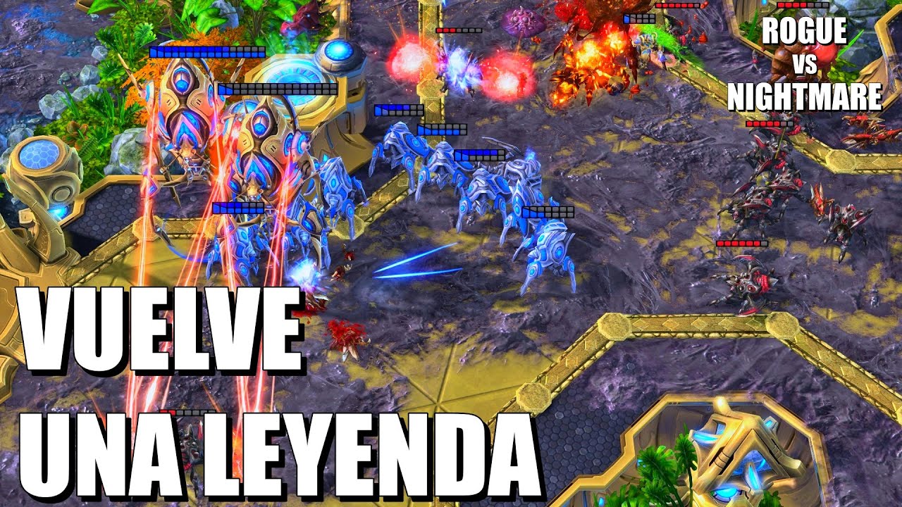 VUELVE UNA LEYENDA A STARCRAFT 2 - Rogue vs NightMare - Nuevo Parche ...