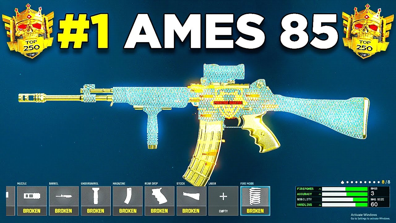 *NEW* This AMES 85 Loadout is BROKEN on Rebirth Island! 😍 (Best AMES 85 ...