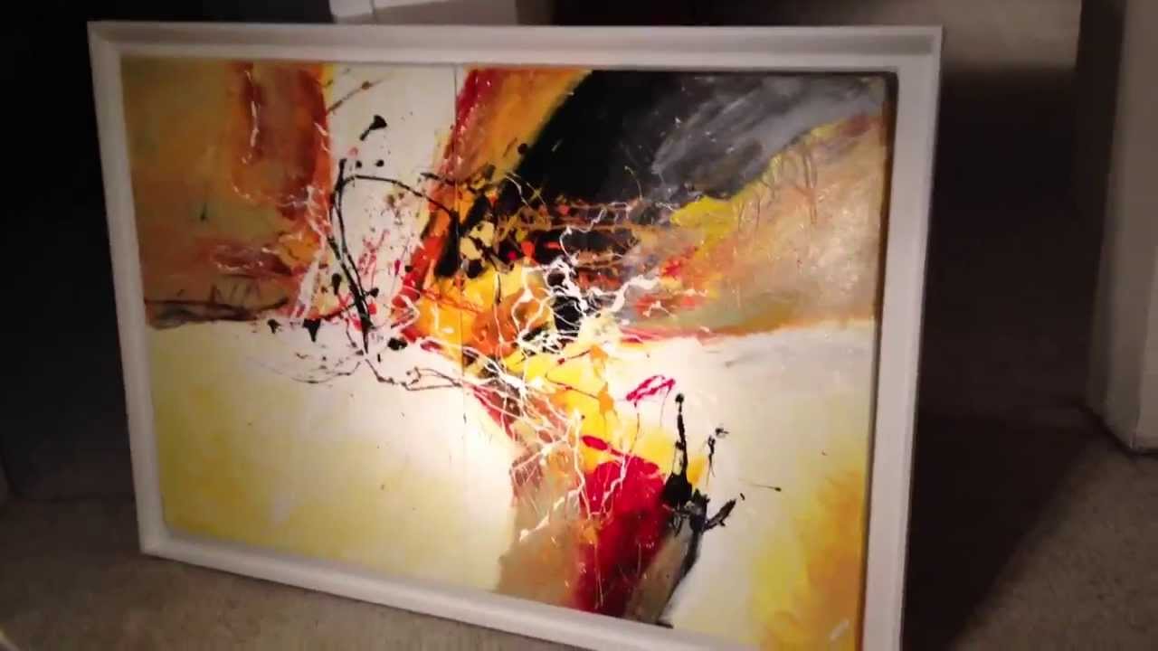 LESS DRAMA painting, by Dan Bunea, living abstract paintings - YouTube