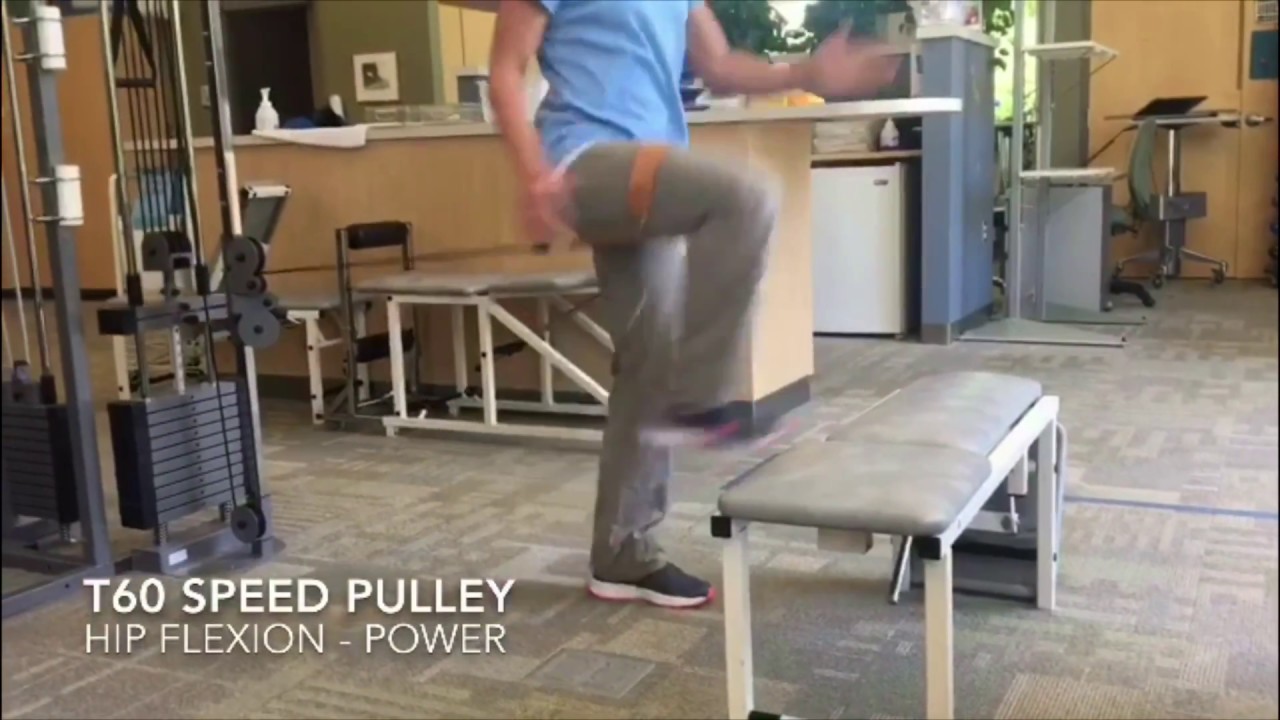 Speed Pulley Power Training for the Injured Hip Flexor - YouTube