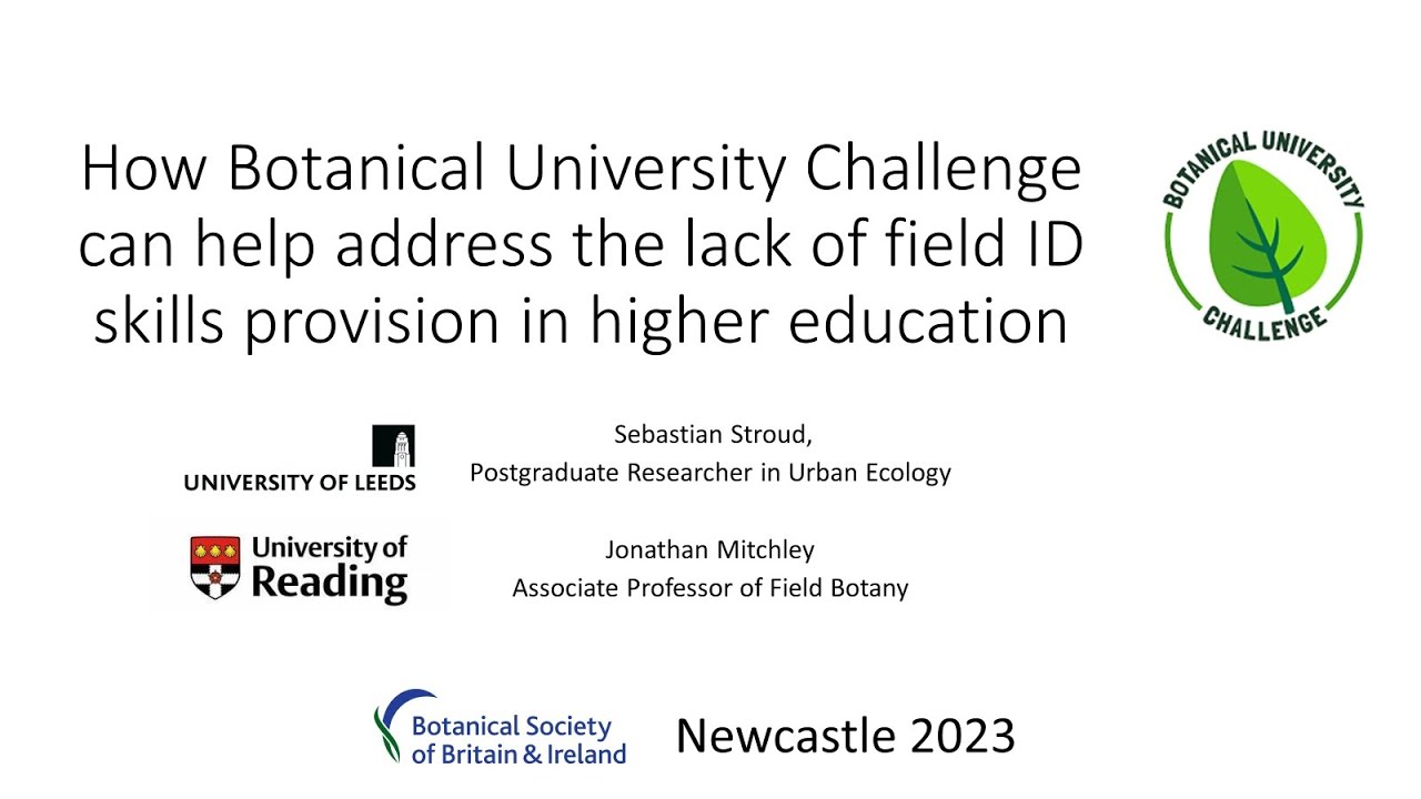 How can Botanical University Challenge can address field skills ...