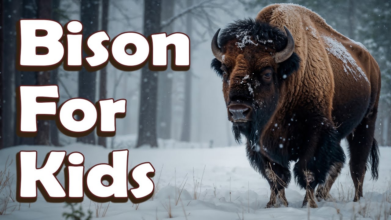 Bison for Kids | Learn About Wild Animals for Kids - YouTube
