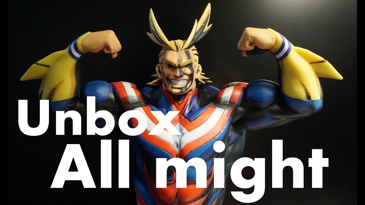 แกะกล่องฟิกเกอร์ All Might Manga Dimensions Complete Figure - YouTube