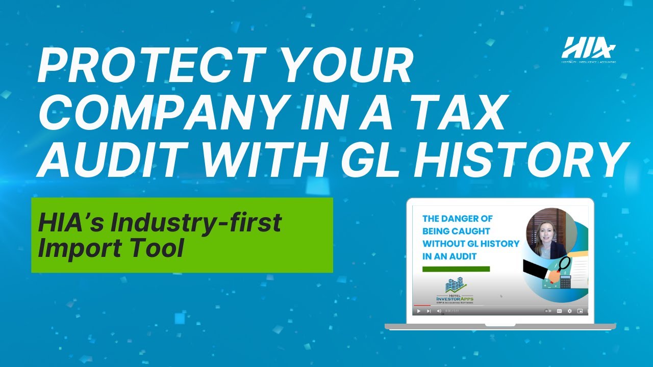 Protect Your Hotel Company in a Tax Audit with GL History - YouTube