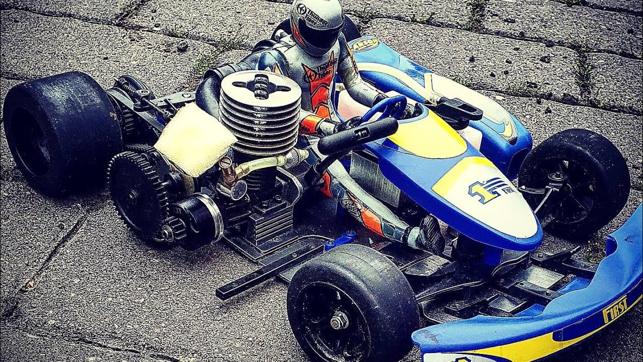 CARSON RC GO KART 2.5CCM FIRSTRUN #RACINGKART - YouTube