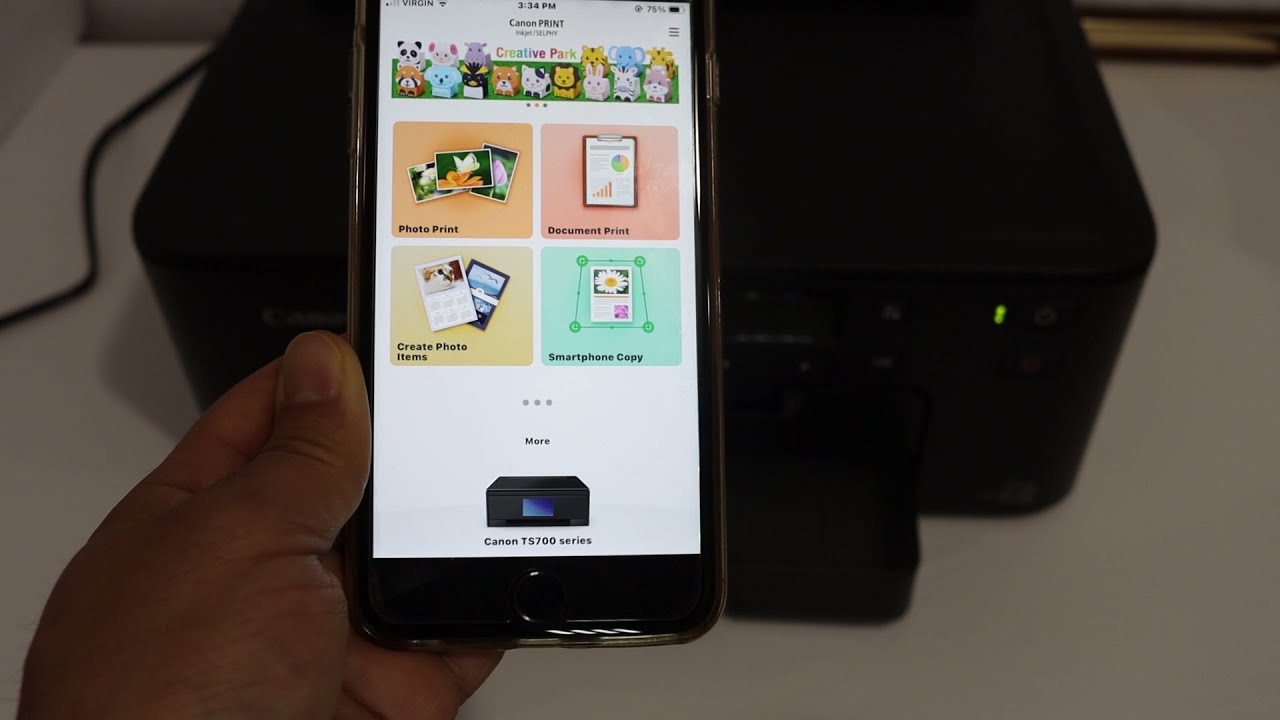 Canon PIXMA TS700 WiFi SetUp Using iPhone/ Android !! - YouTube