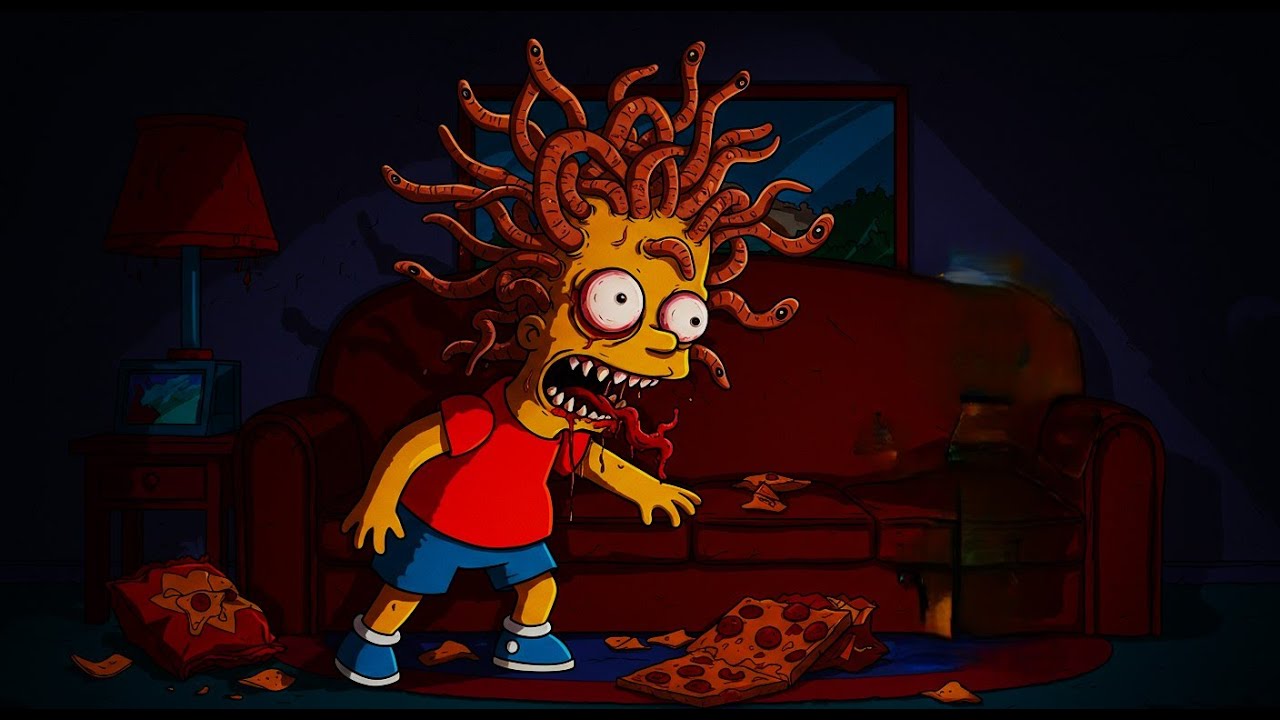 the simpsons worms: the forbidden version of the simpsons - YouTube