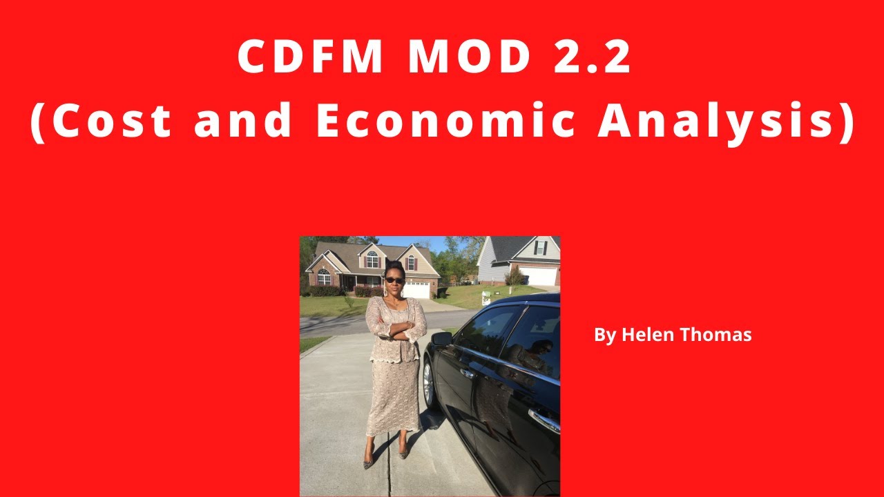 CDFM Module 2 2 (Cost and EA) 2 2 21 to 2 2 38, #CDFM, #CDFM_Study ...