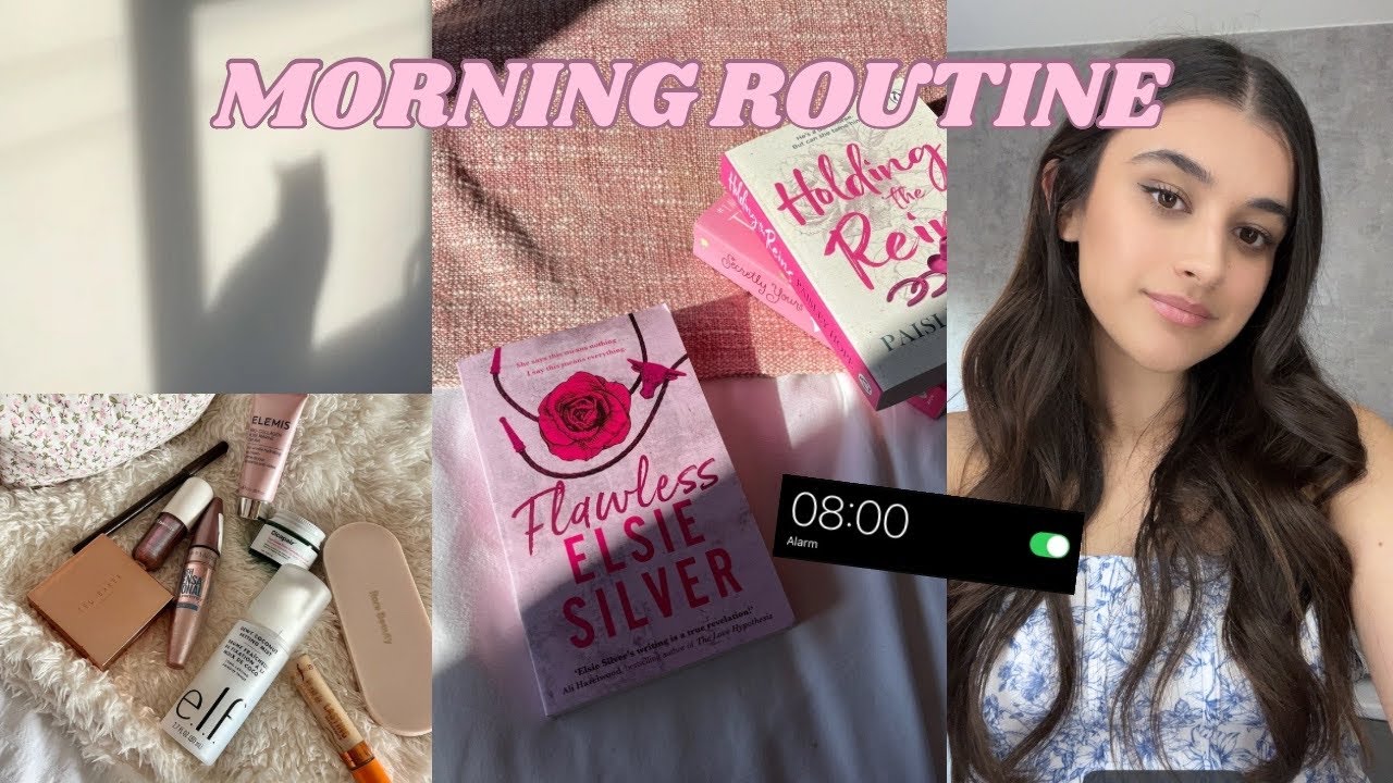 my 8am morning routine (productive + relaxing ) - YouTube