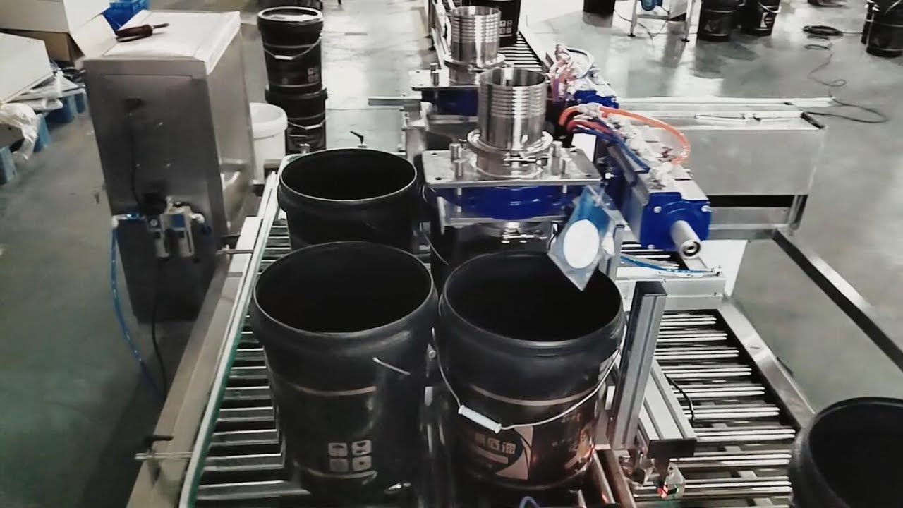 Santint Customized Automatic Stone Paint Filling Line - YouTube