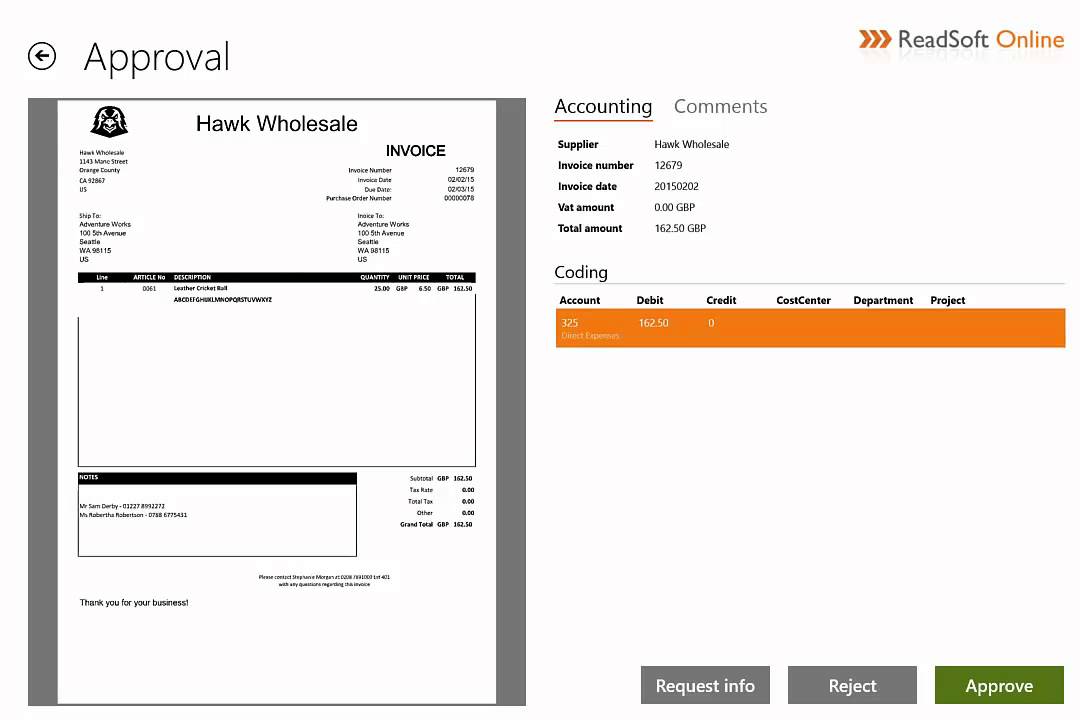 ReadSoft Mobile AP Approval App Demo - for IOS, Android and Windows 8 ...