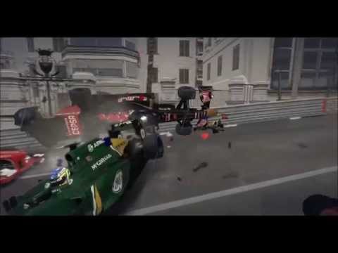 F1 2013 - Massive Crash (Car Rolls)