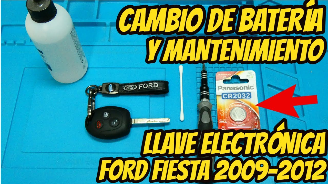 Ford Fiesta 2008-2012 Fallo Llave // Cambiar batería(Pila) y Limpieza ...