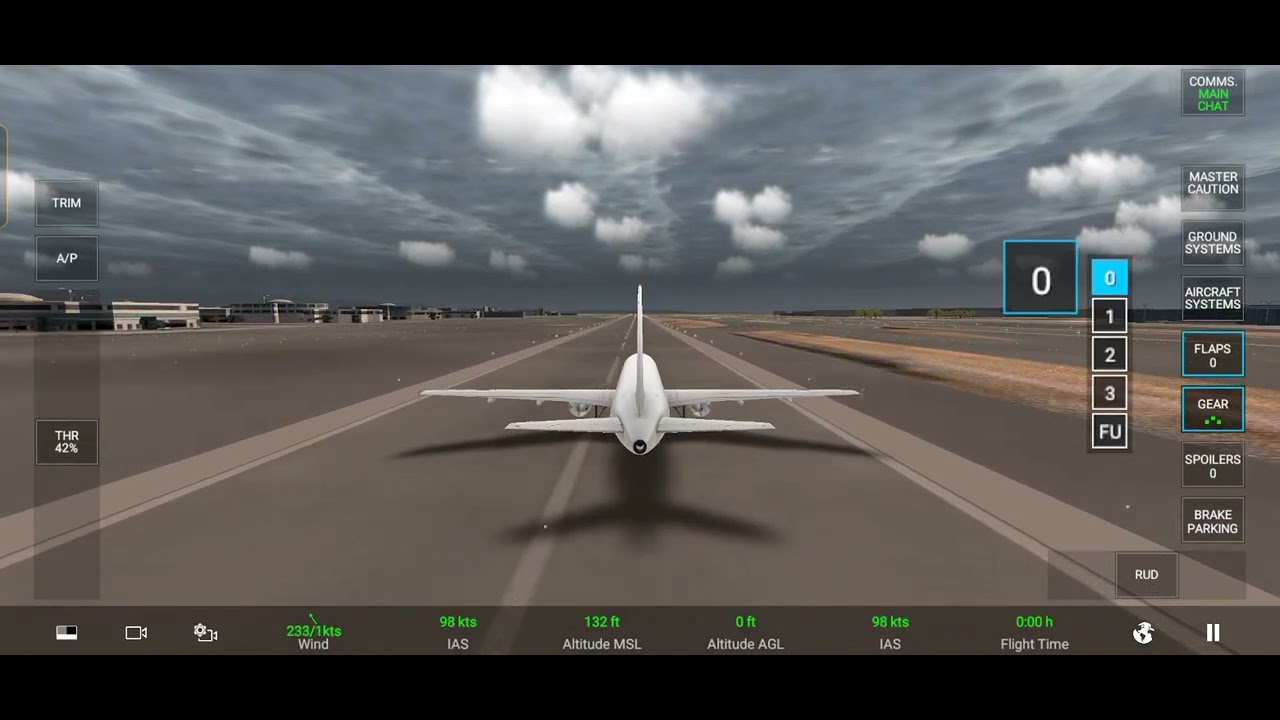 plane simulator take off - YouTube