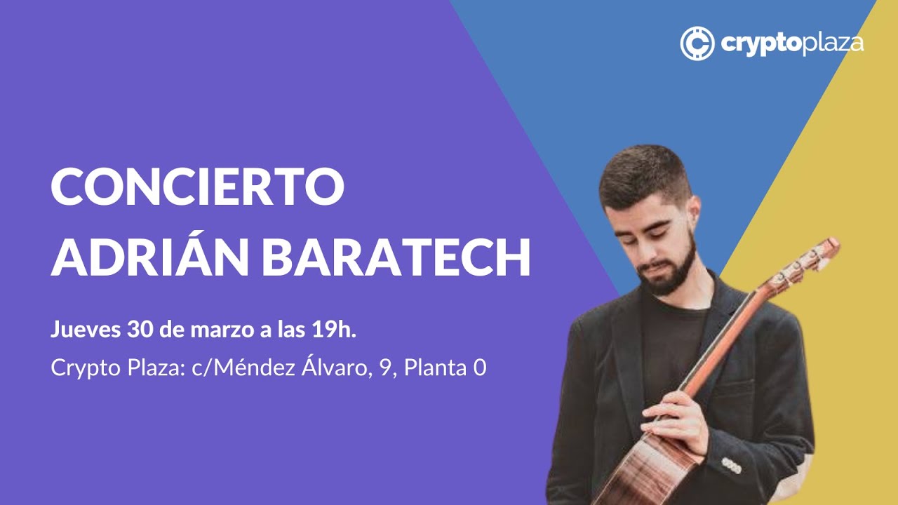 Concierto de Adrián Baratech en Crypto Plaza - YouTube