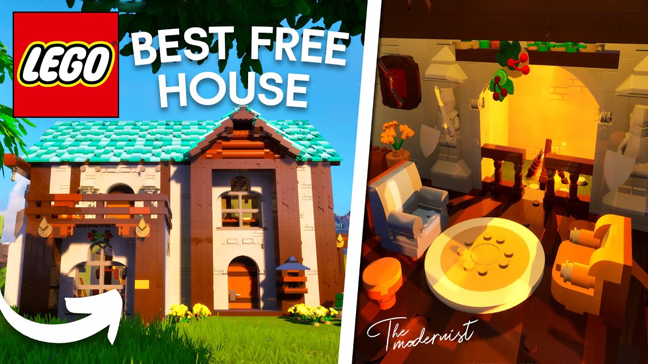 LEGO Fortnite: BEST House you can build with FREE pieces only! - YouTube