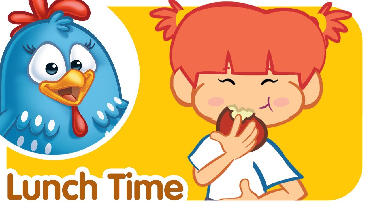 Lunch Time Song For Kids | Lottie Dottie Chicken UK | Nursery Rhymes ...