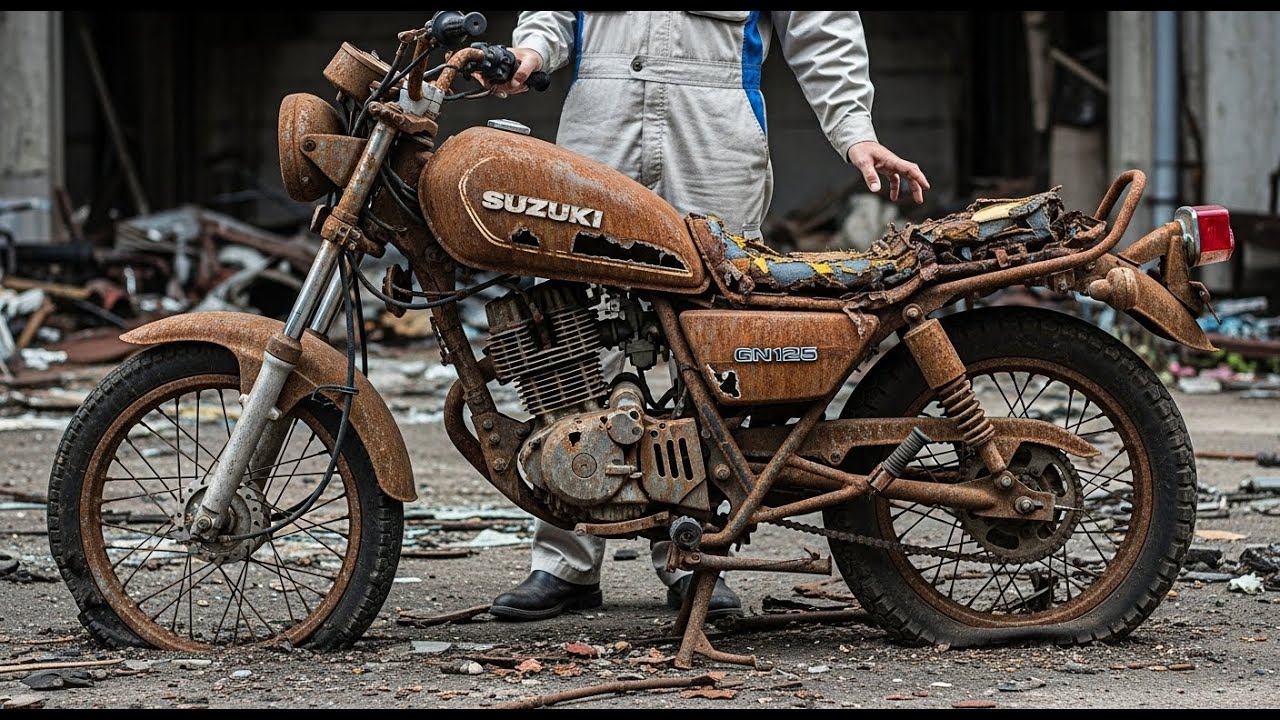 Incredible Restoration – SUZUKI GN125 Engine After Years of Neglect ...