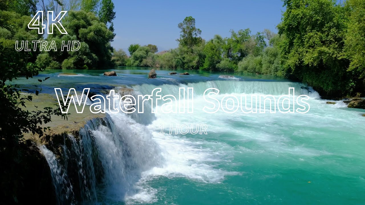 Waterfall Sounds - 1 Hour 4K - YouTube