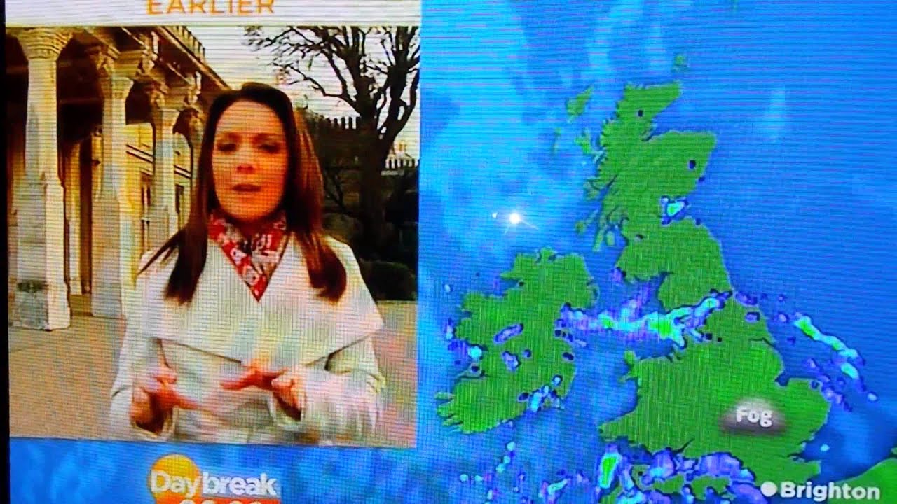 ITV daybreak Laura the weather reporter funny. Ish - YouTube