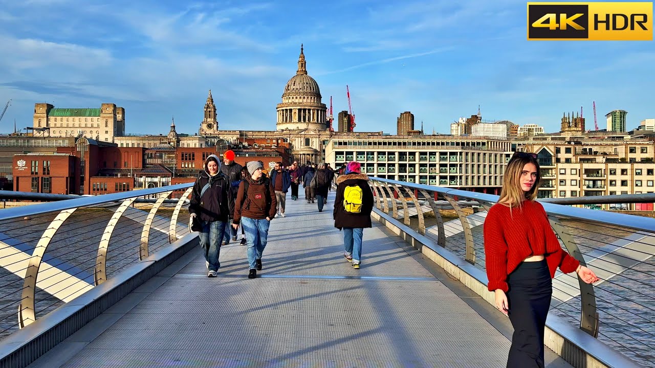 A Sunny Cold London Walk - Feb 2024 | London Walk [4K HDR] - YouTube