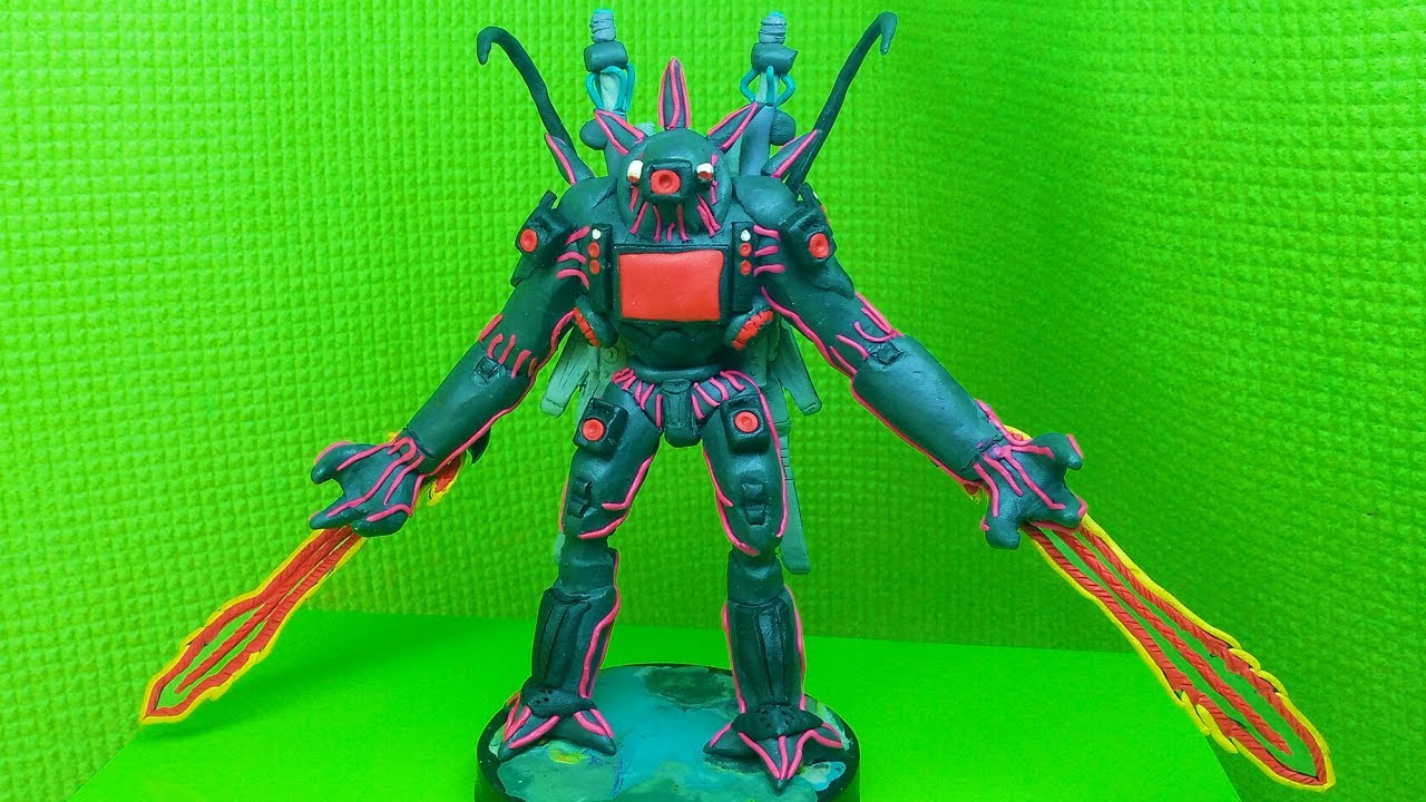 We sculpt upgrade TRI TITAN 2.0 from plasticine (clay) - YouTube