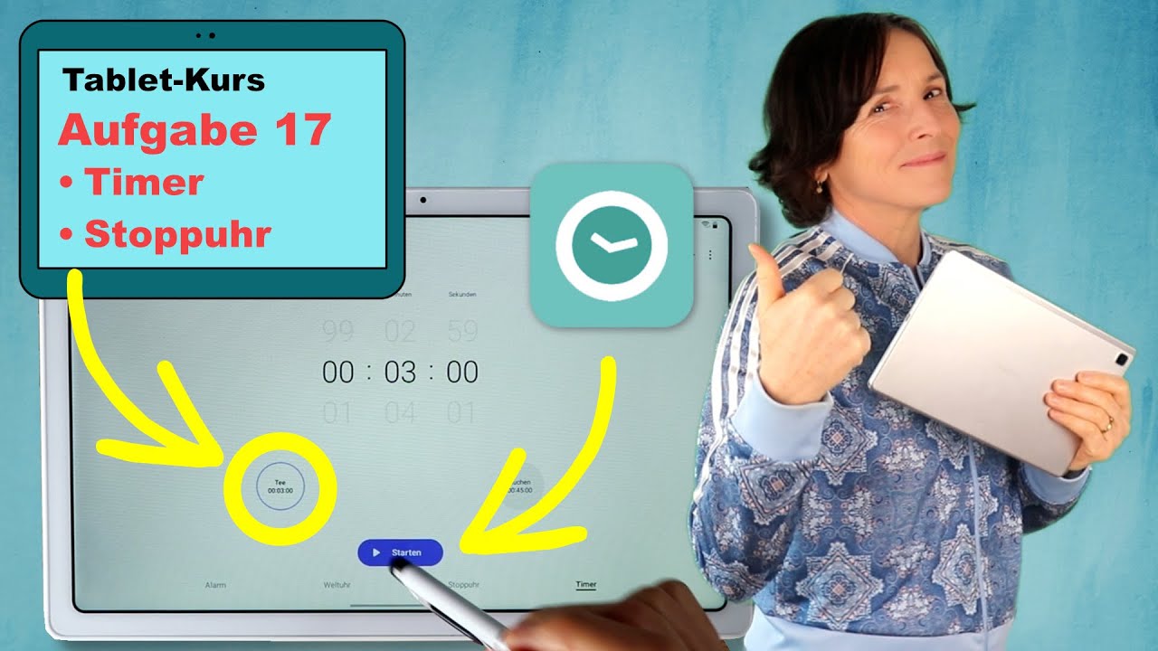 Tablet-Kurs Teil 17: Stoppuhr, Timer/Eieruhr - so funktioniert's. Tabletkurs für Einsteiger ...